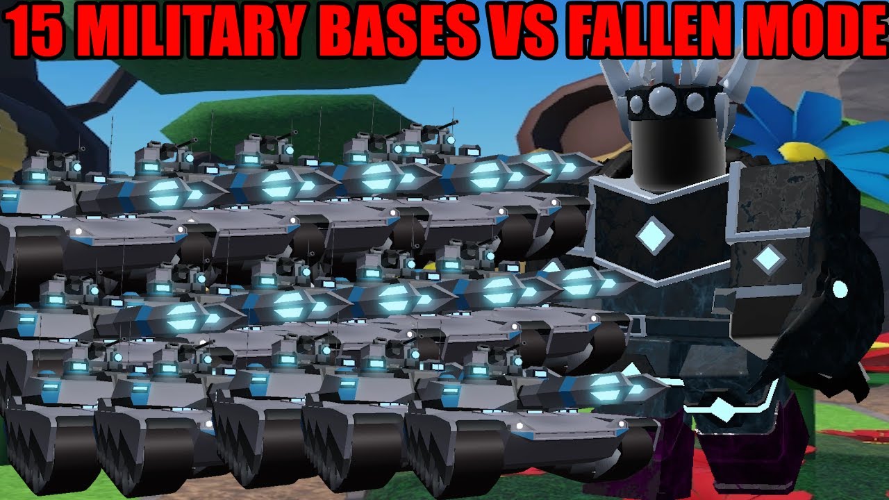 [TDS] 15 MILITARY BASES VS FALLEN MODE - YouTube