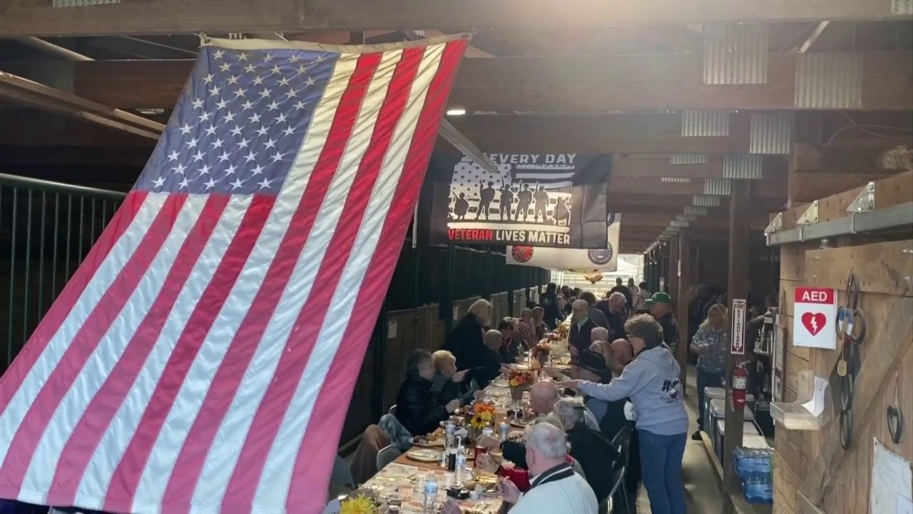 New Freedom Farm hosts Thanksgiving meal for veterans, their families ...