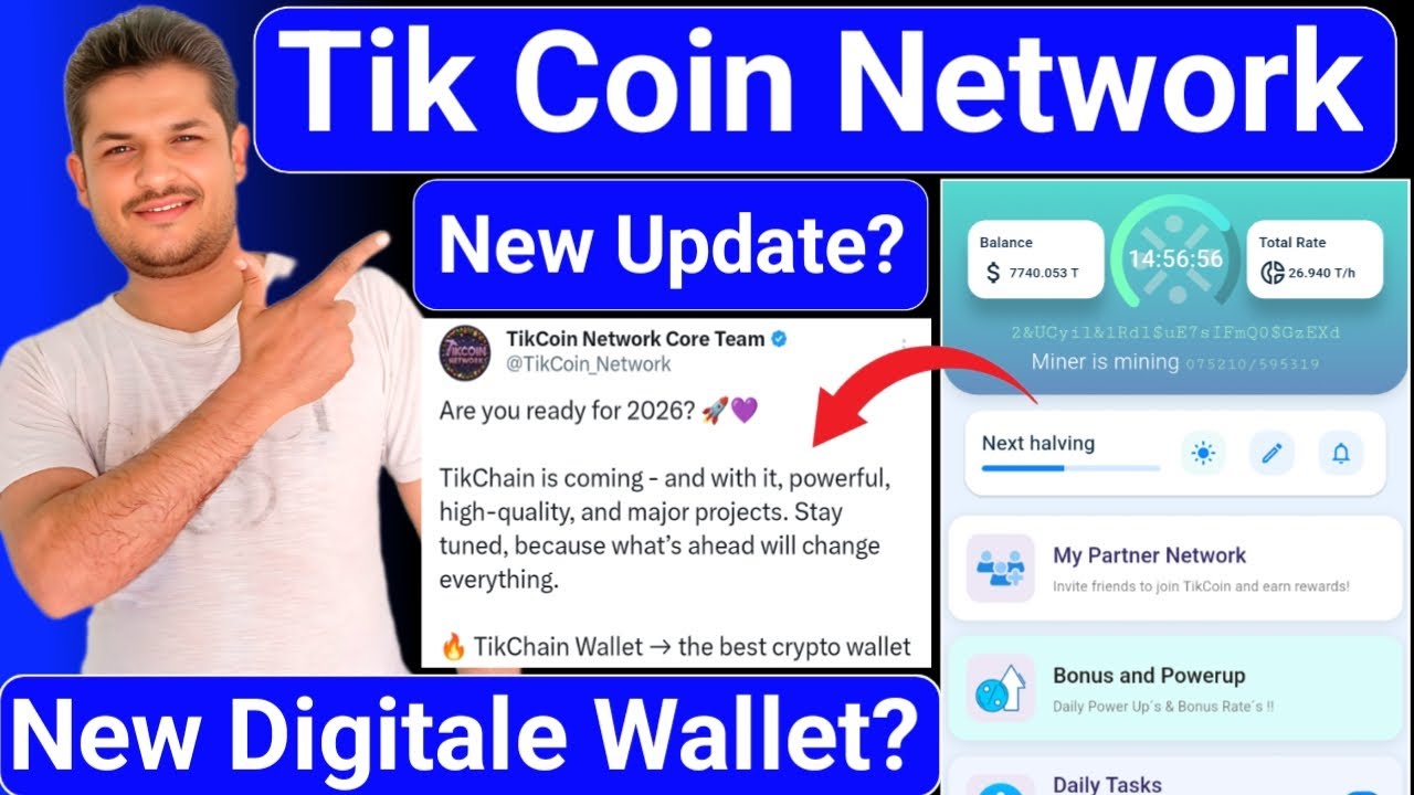 Tik Coin Network New Update || Creat New Digitale Wallet || - YouTube