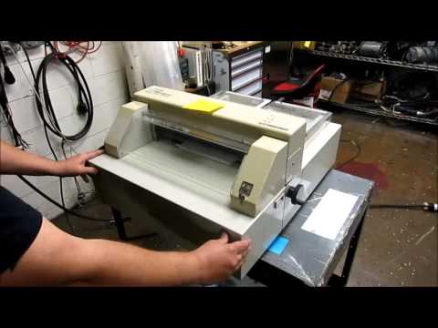 Horizon Paper Cutter PC S43 - YouTube