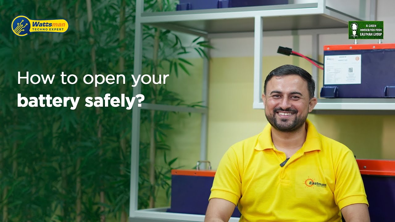 Steps to Safely Open Wattsman Lithium-Ion Battery | Techno Expert - Session 11 - 3 Wheeler ...