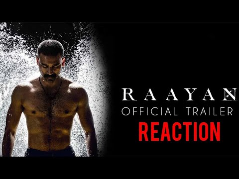 Raayan Official Tamil Trailer REACTION | Dhanush | SJ Suryah | AR ...