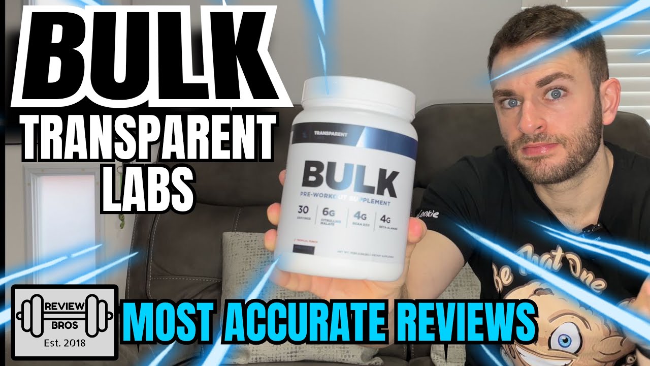 BULK PRE WORKOUT REVIEW | TRANSPARENT LABS - YouTube