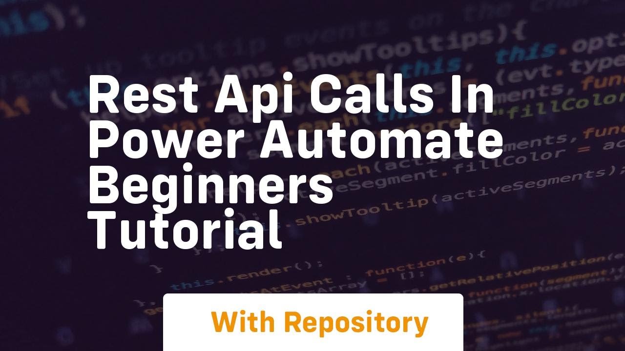 rest api calls in power automate beginners tutorial - YouTube