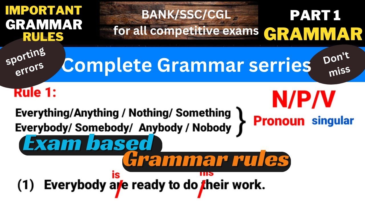 Daily grammar dose | complete grammar session | important grammar rules ...