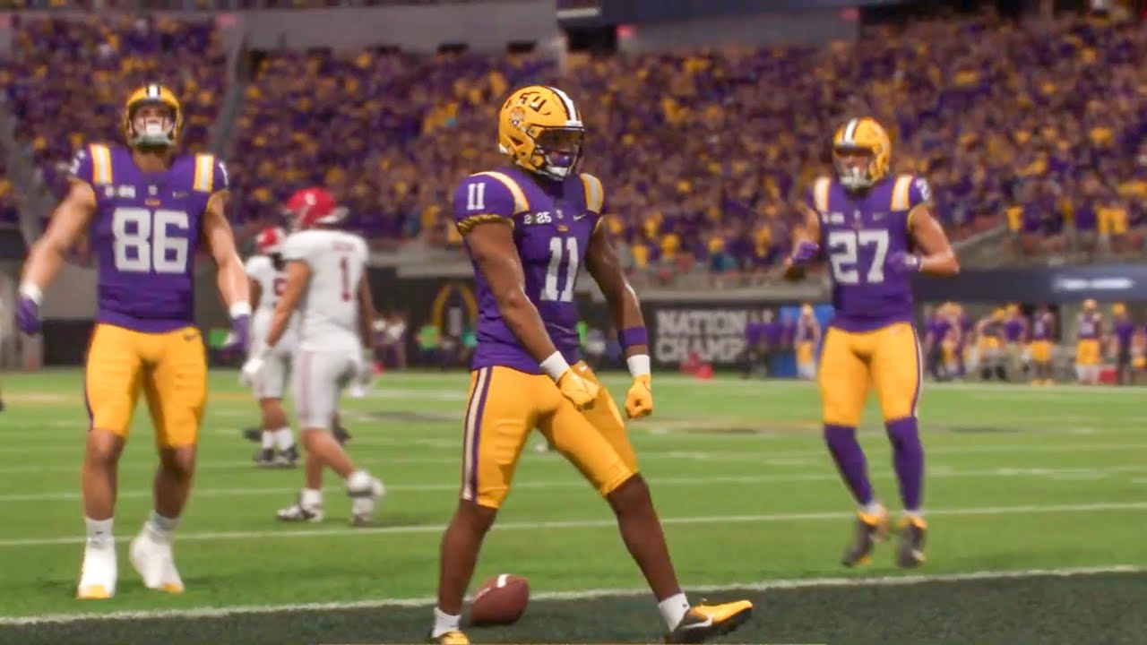 EA SPORTS College Football 25 Gameplay! LSU vs Alabama - National ...