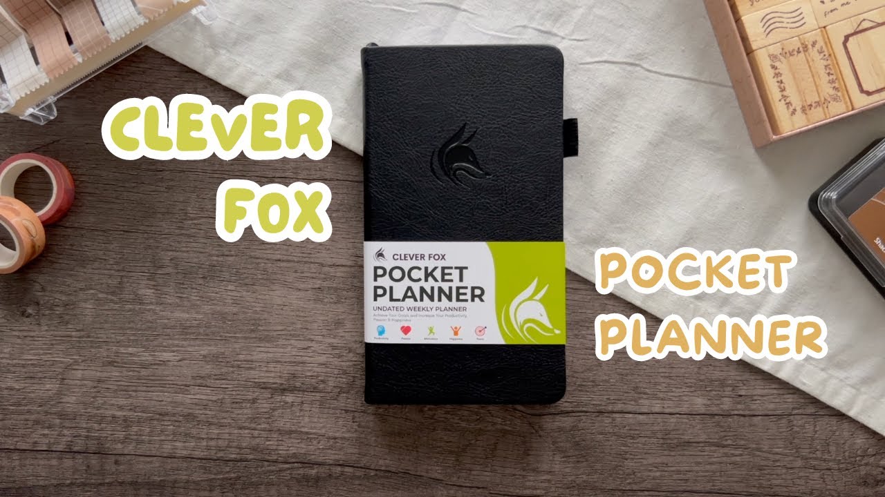 Clever Fox Pocket Planner | Undated Weekly Planner | Plan with Me 🦊 - YouTube