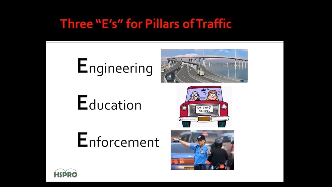 The three "E's" for Pillars of Traffic | Driving Requirement ...