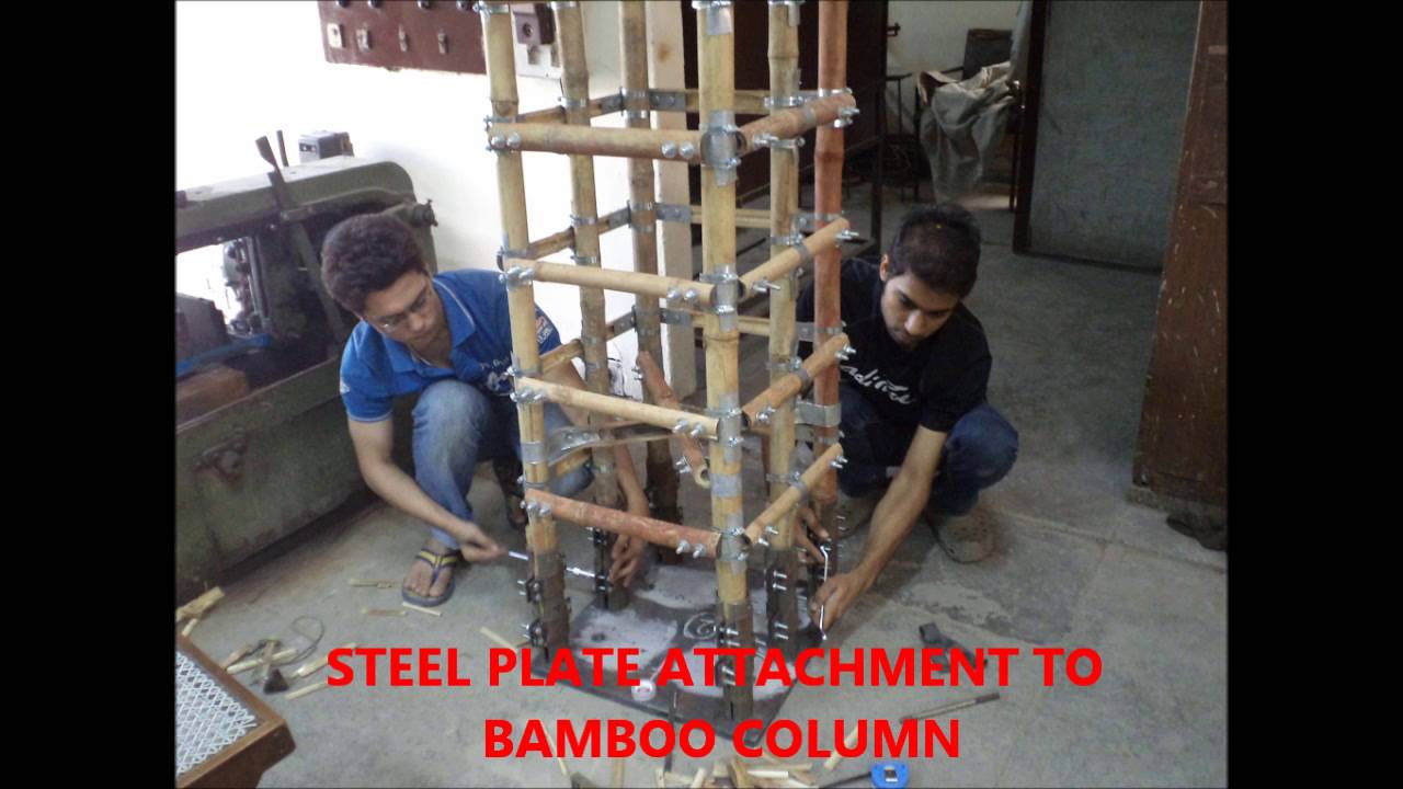 PRE- ENGINEERED BAMBOO FRAME INSTALLATION @IITD - YouTube