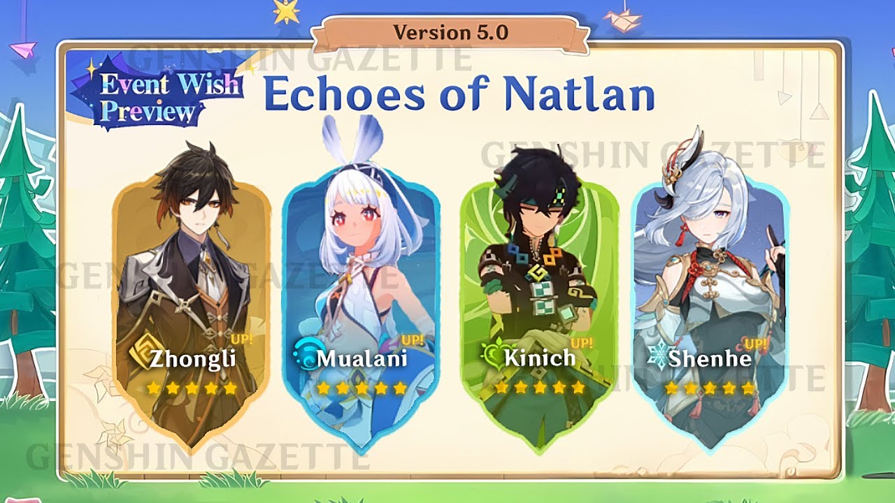 UPDATE!! 5.0 BANNERS CONFIRMED?!, ARCHON RERUN + GIVEAWAY - Genshin ...