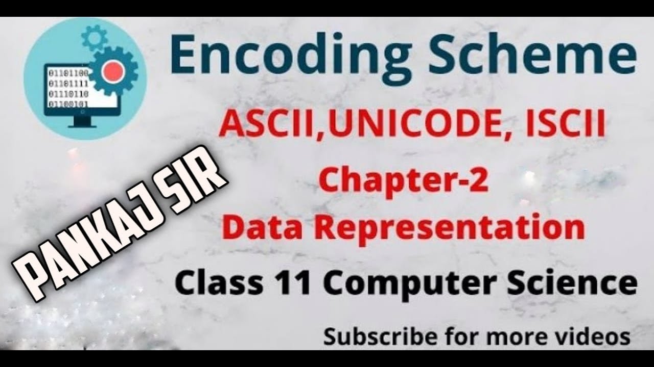 Encoding Schemes Ascii Iscii Unicodeutf 8 Or 16 Or 32 Bits