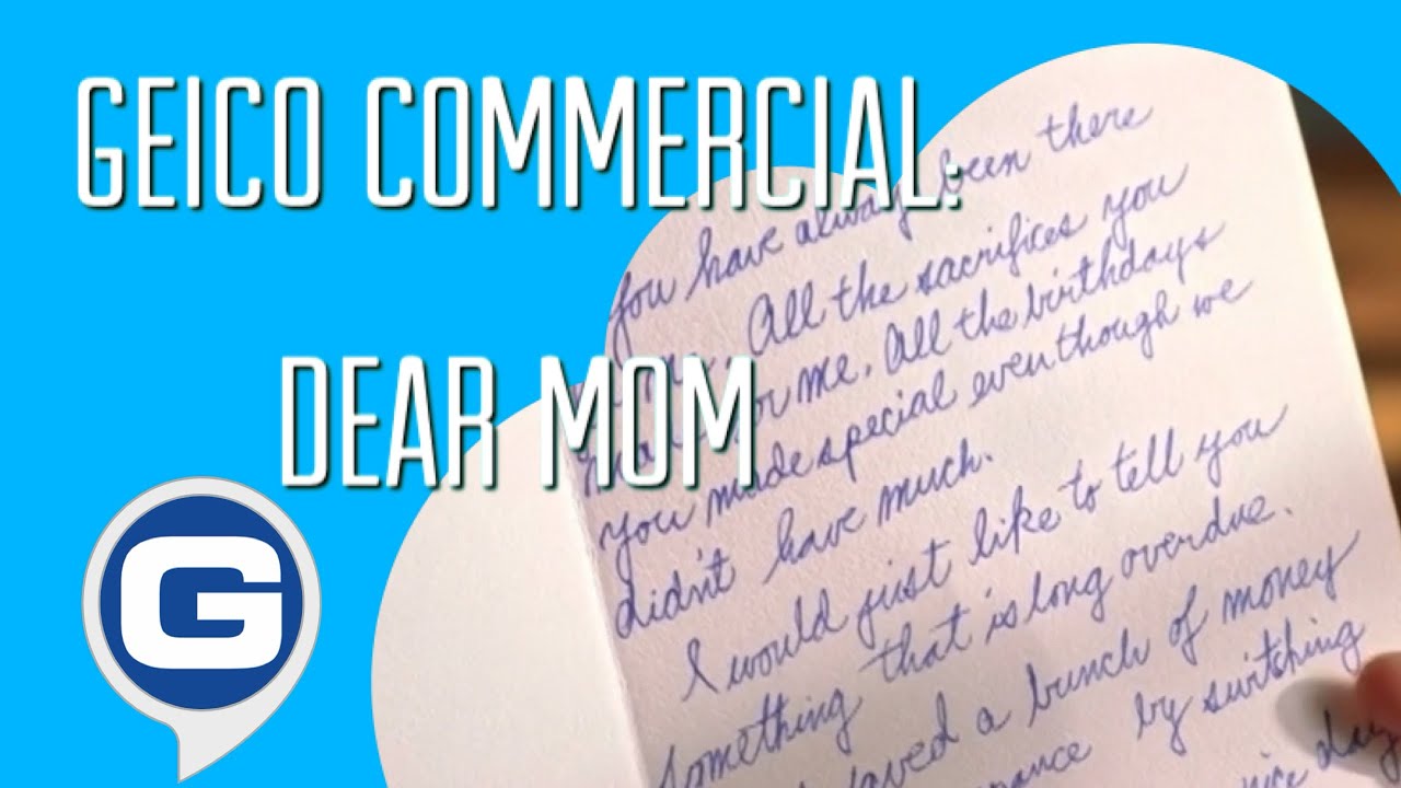 GEICO Commercial - Dear Mom 👵💝 (2007) - YouTube