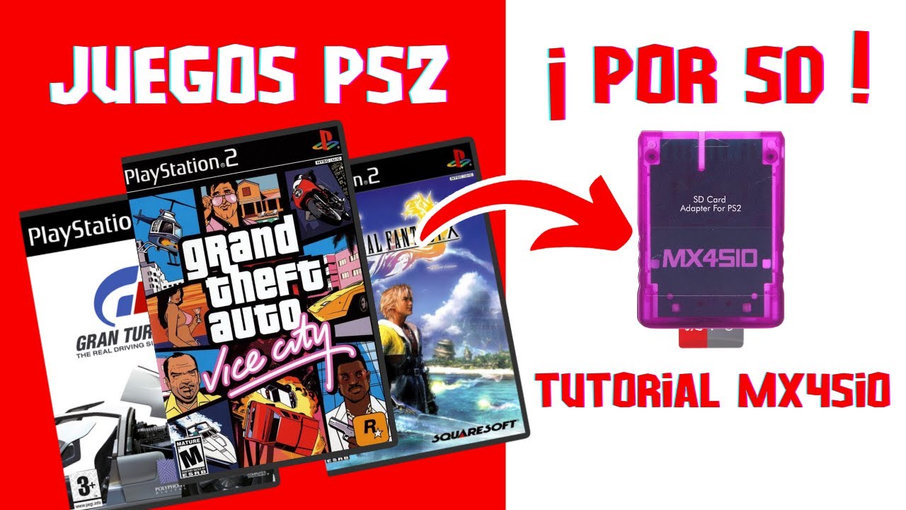 JUEGA a PS2 por Memory Card con MX4SIO de BITFUNX 🟣 ( Adaptador SD) 🤯 ...