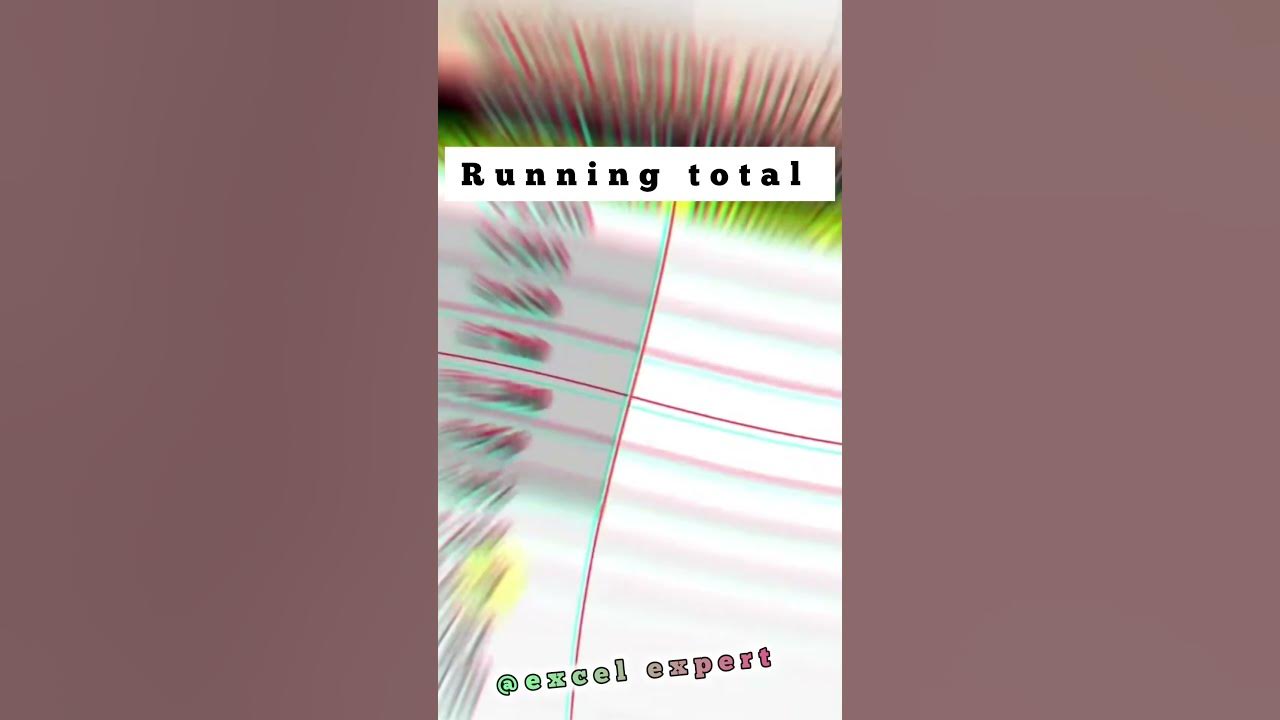 How to running total in excel #exceltips #exceltricks #exceltutorial #shortsfeed - YouTube