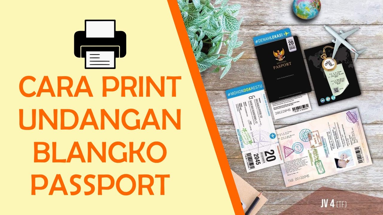 CARA PRINT UNDANGAN PASSPORT - HP LASERJET CP1515N - YouTube
