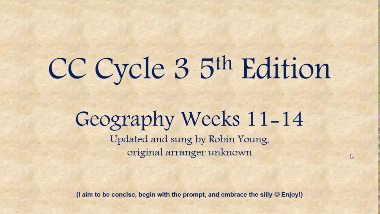 CC Cycle 3 Fifth Edition- Week 11, 12, 13, 14 - YouTube