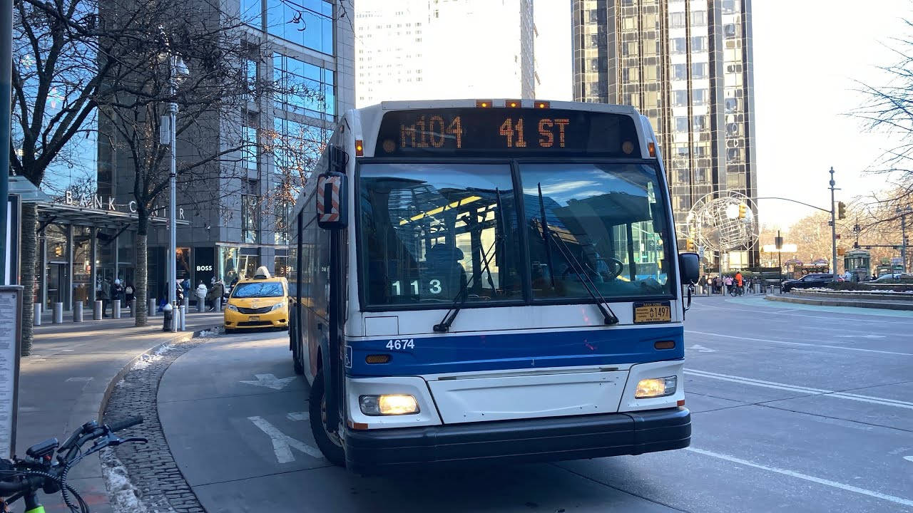 ᴴᴰ MTA MaBSTOA: 2010 Orion VII NG Hybrid #4674 on the M104 Bus ...