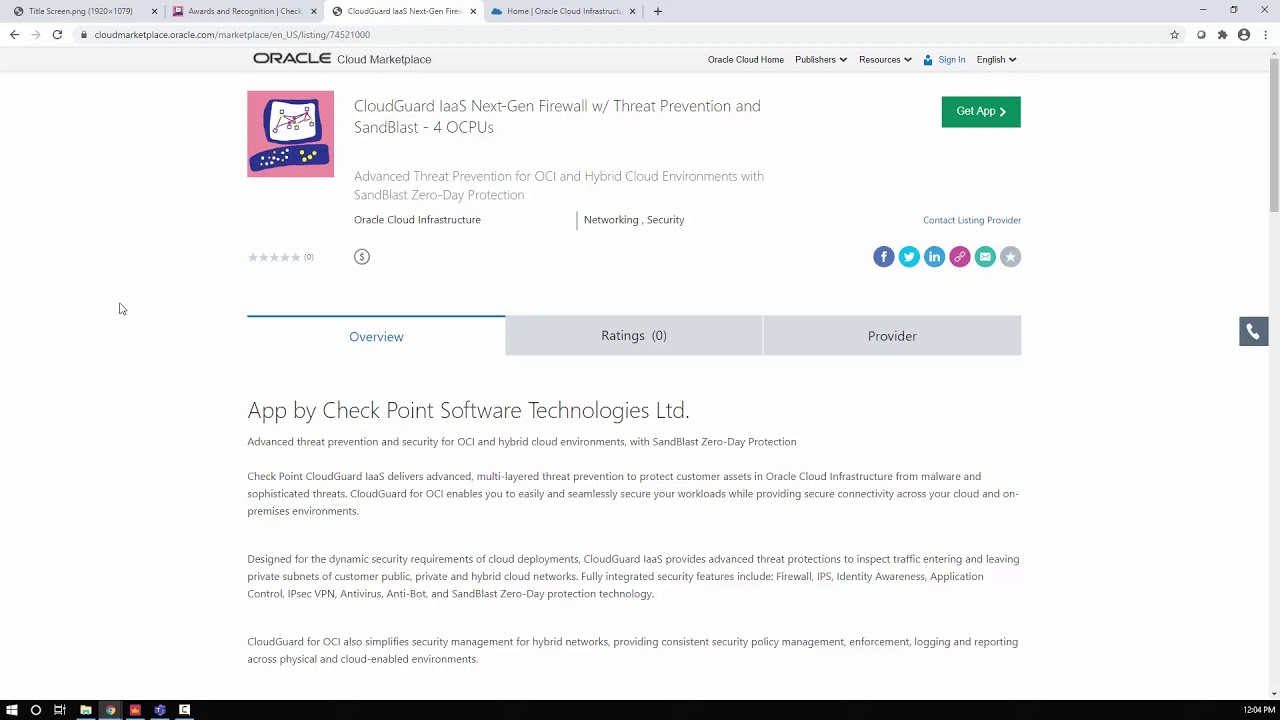 Introduction to CloudGuard on Oracle Cloud Infrastructure: Peace of ...