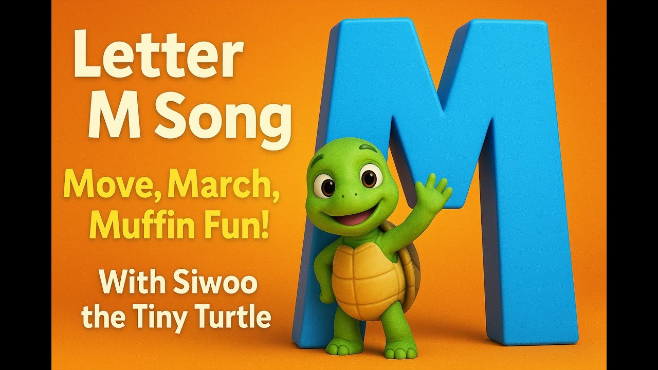 S1E13 Letter M Song | ABC Song for Kids with Siwoo the Tiny Turtle 🐢 ...