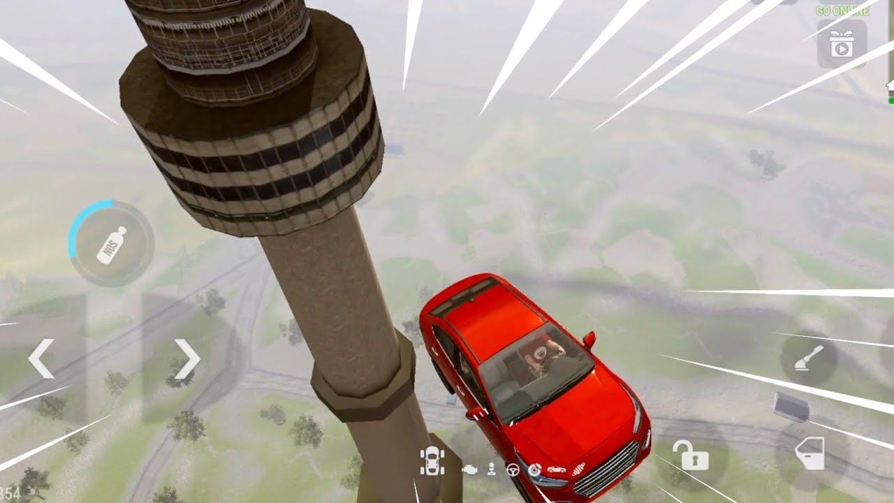 Dropping Cars From The Tower | Madout 2 - YouTube