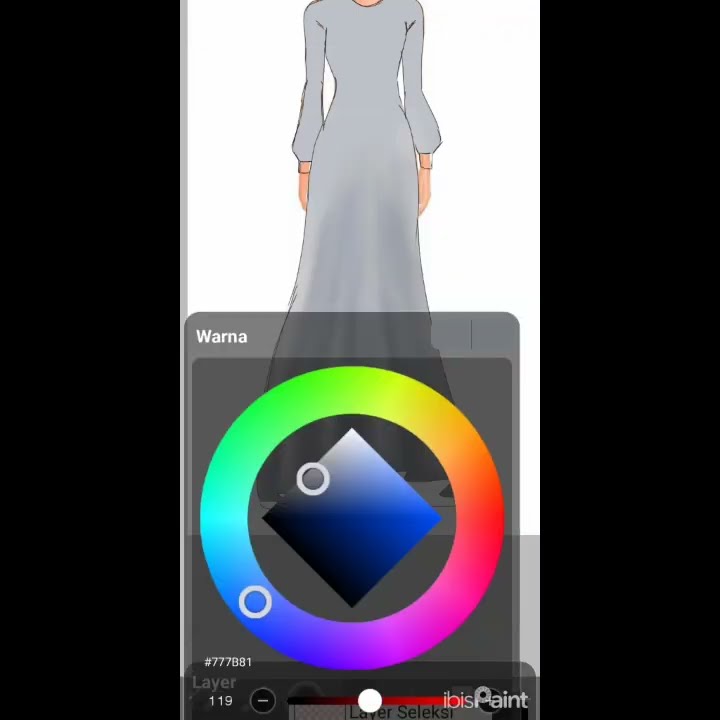 Membuat desain gaun untuk hari Raya dengan IBIS PAINT X. ( untuk orang pendek gemuk) - YouTube