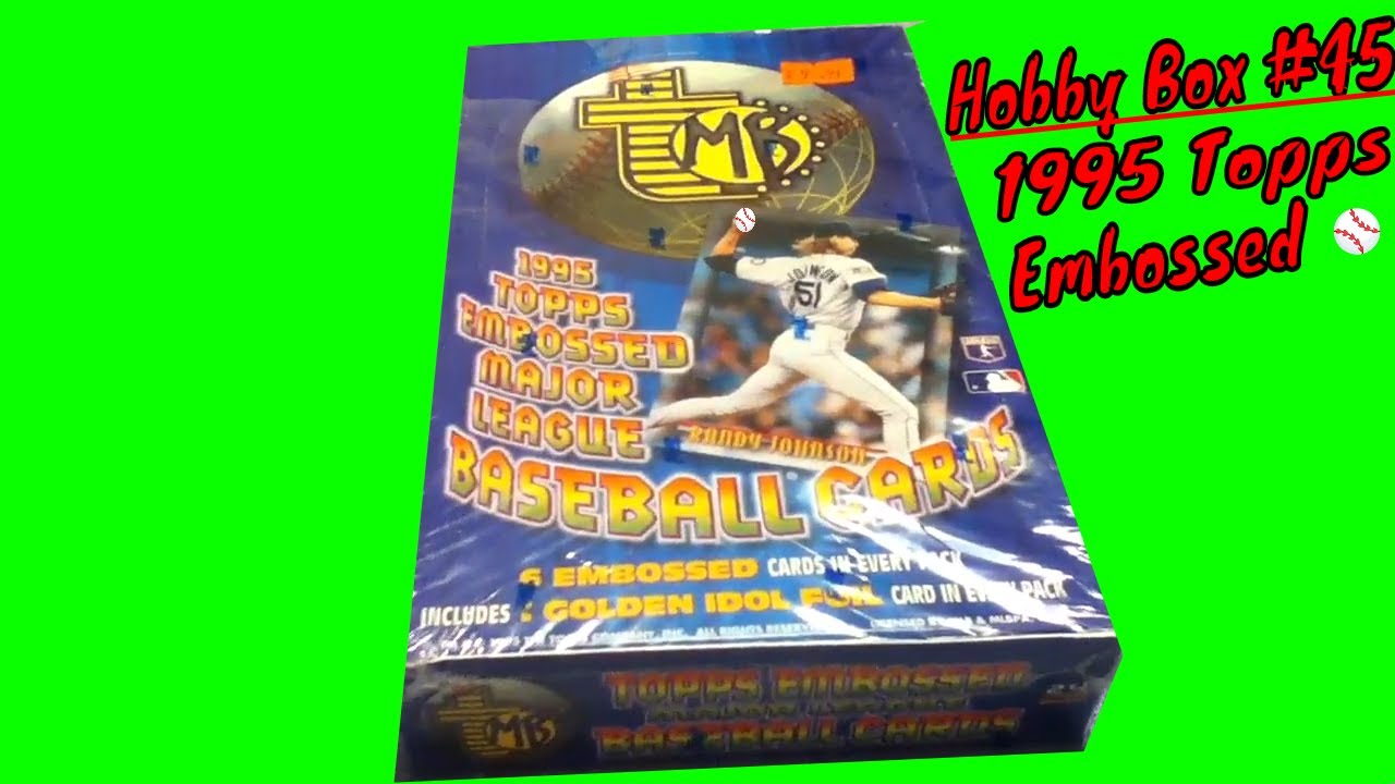 Hobby Box #45 (1995 Topps Embossed Baseball) - YouTube