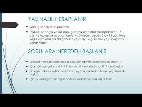 Çocuk Değerlendirme Testleri Ders 4