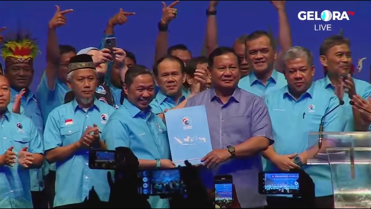 Deklarasi Partai Gelora Indonesia Mendukung H. Prabowo Subianto - YouTube