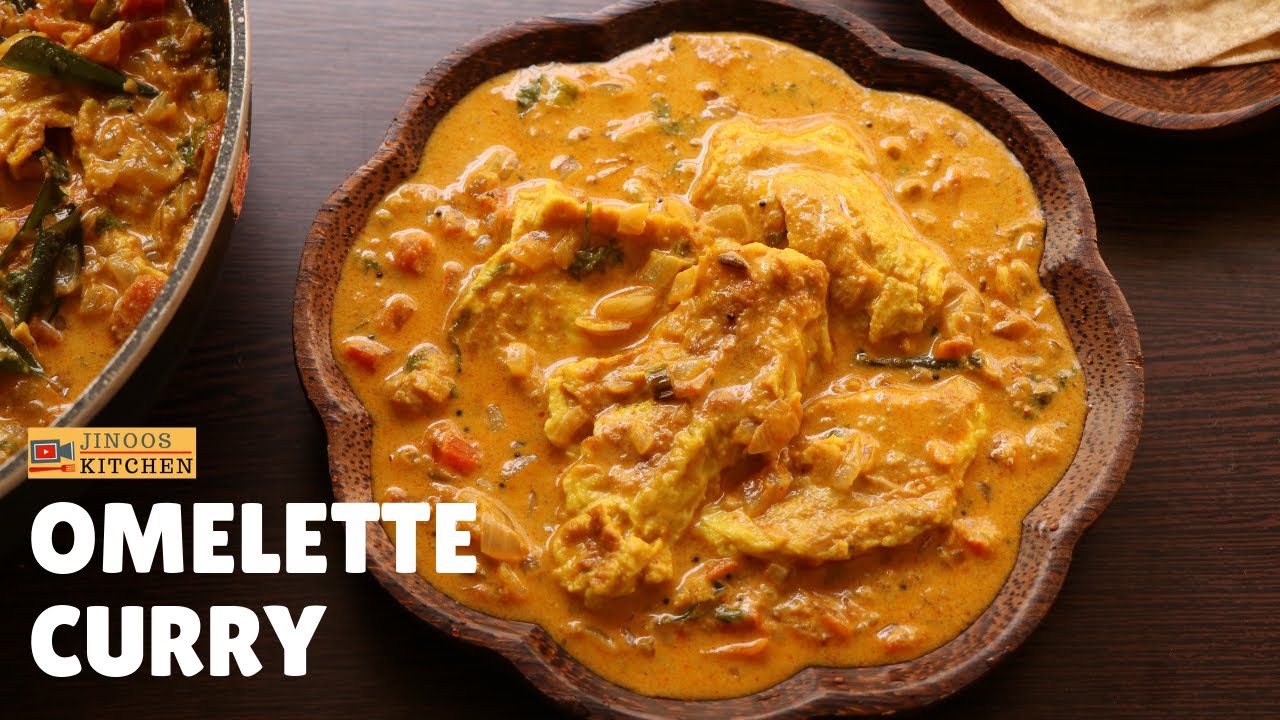 mutta poricha curry | omelette curry recipe |egg curry Kerala style ...
