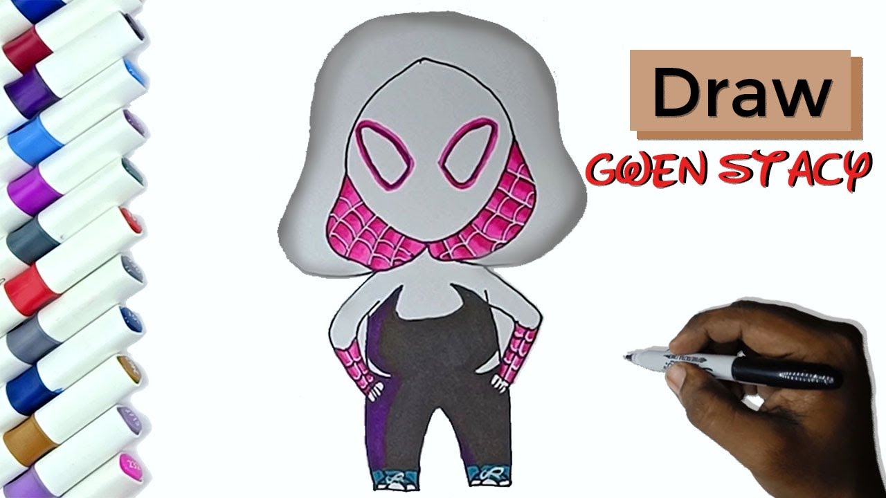 Gwen Stacy !!! How To Draw Gwen Stacy | Spider-Verse - YouTube