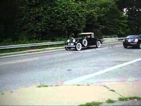 1930 Packard 740 Convertible Coupe being test driven by Tom Laferriere ...