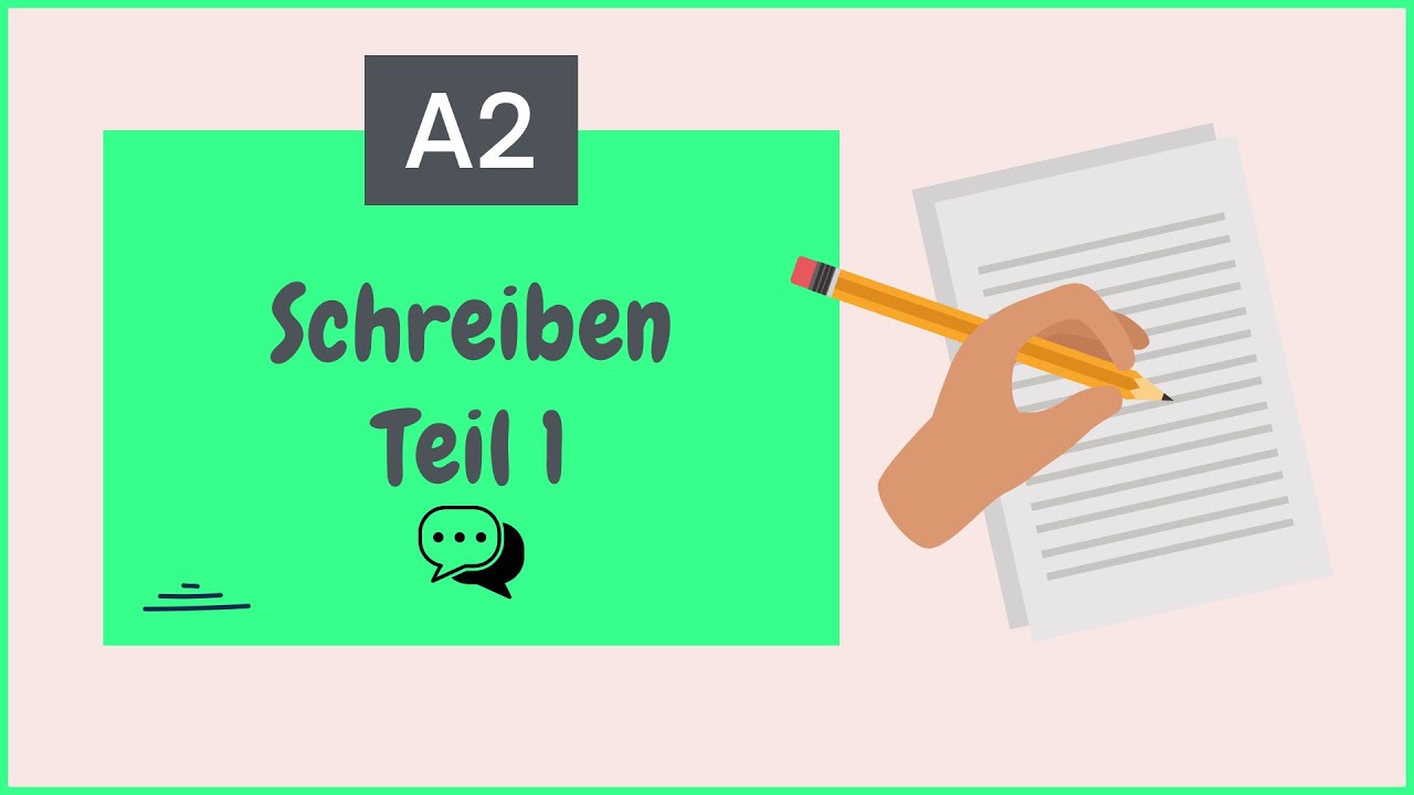Goethe Zertifikat A2 Schreiben Teil 1 | Writing an SMS | Beispiele und ...