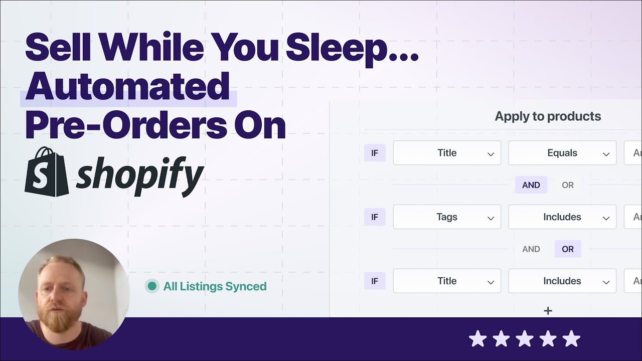 Sell While You Sleep... Automated Pre-orders On Shopify - YouTube