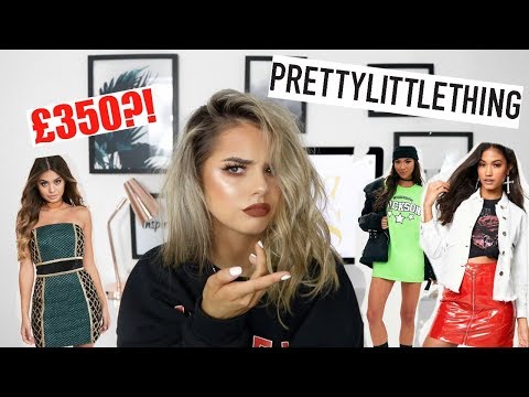 UNBOXING AND TRY ON HAUL | I SPENT £350 ON PRETTY LITTLE THING?!