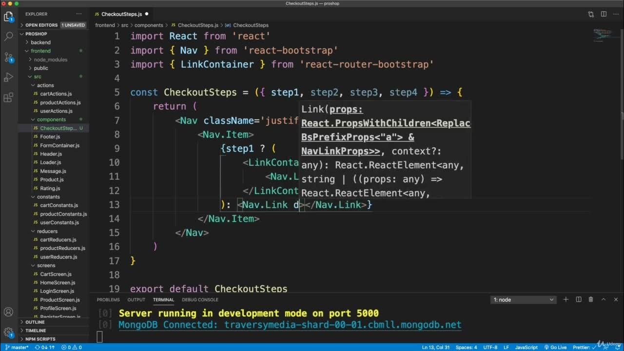 Building a Checkout Steps Component in MERN Stack | ByteTrum Tutorial - YouTube