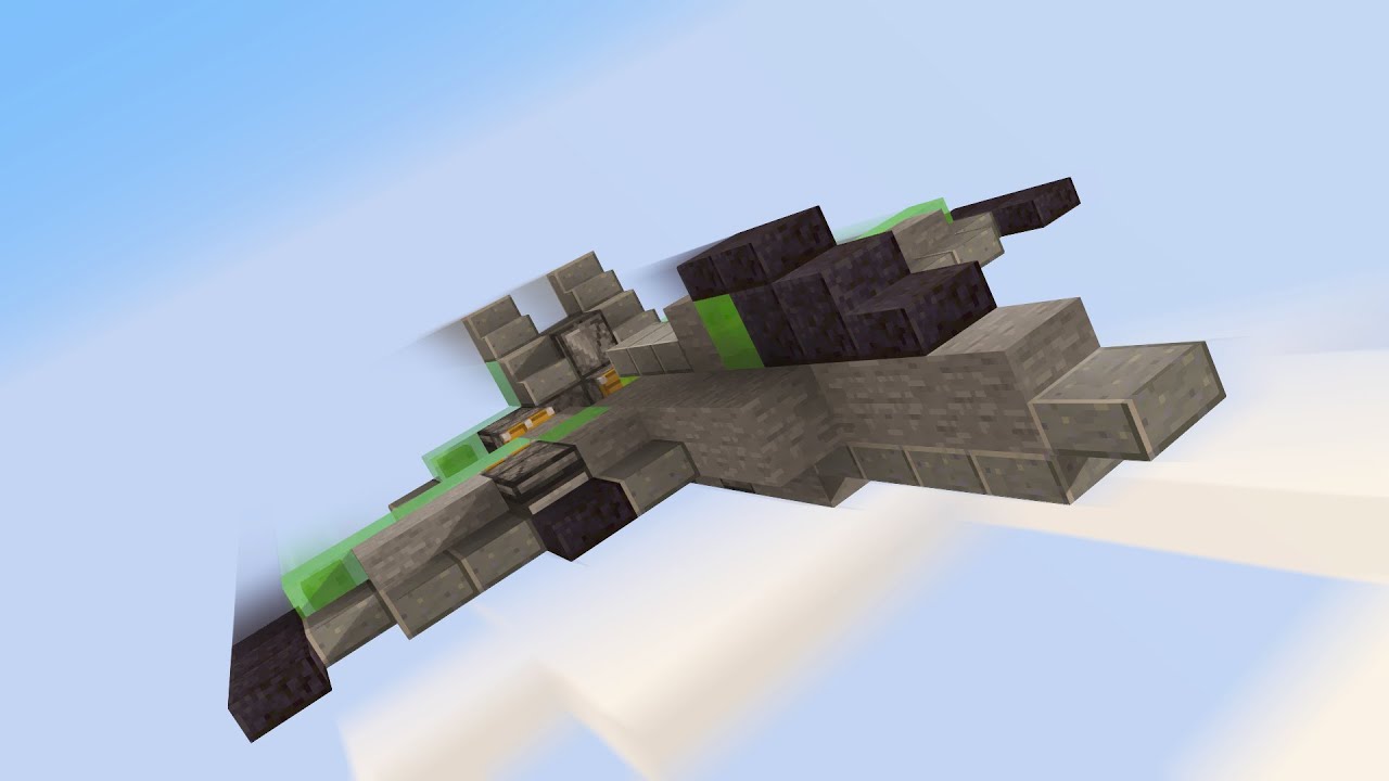How to make a working fighter jet in minecraft java/bedrock - YouTube