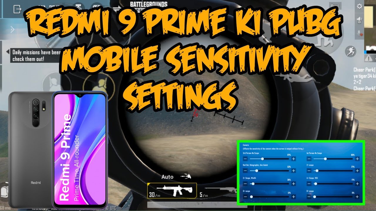 Redmi 9 prime pubg sensitivity settings zero recoil sensitivity ...