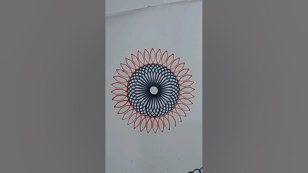 Simple Spirograph Design Asmr Spirograph Spirographdrawing Youtube