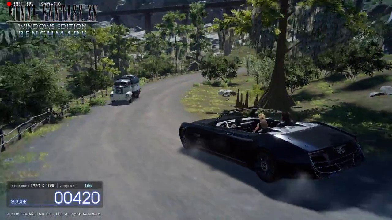 FFXV Benchmark Test - Lite Test - YouTube