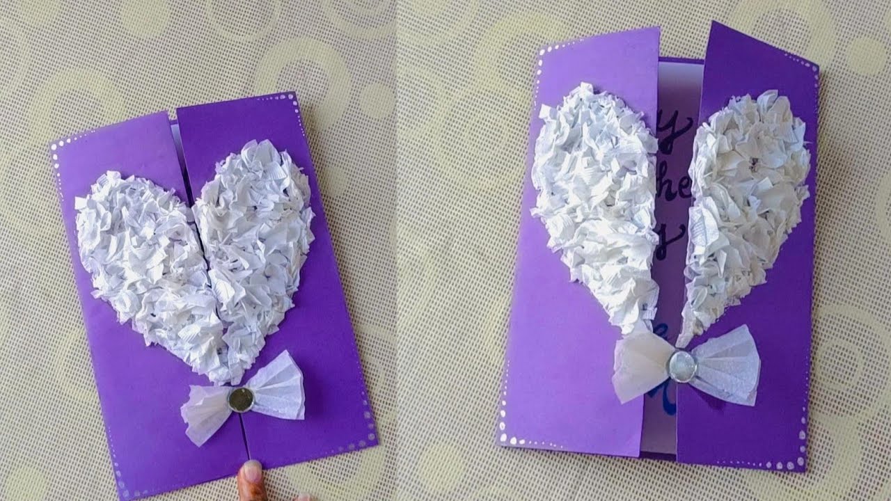 Special mother's day card for moms😍|made with tissue paper#Mother's day ...