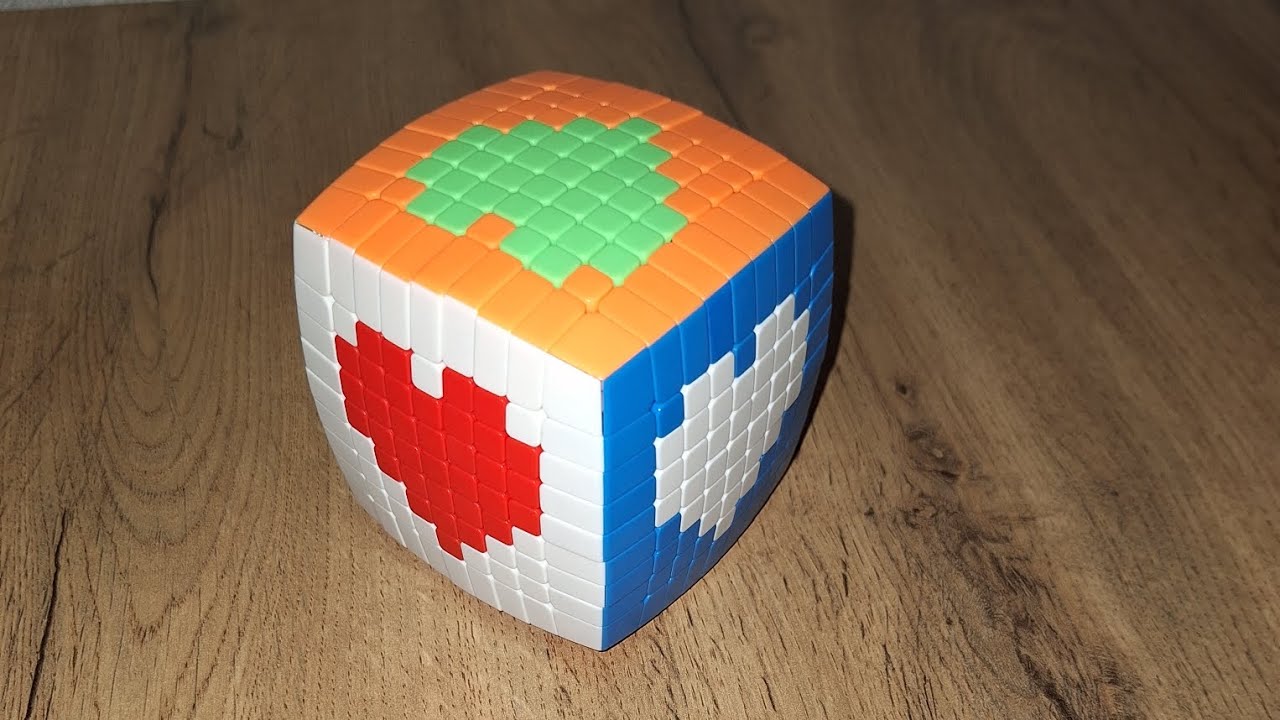 How to make a heart on Rubiks cube♥️video - YouTube