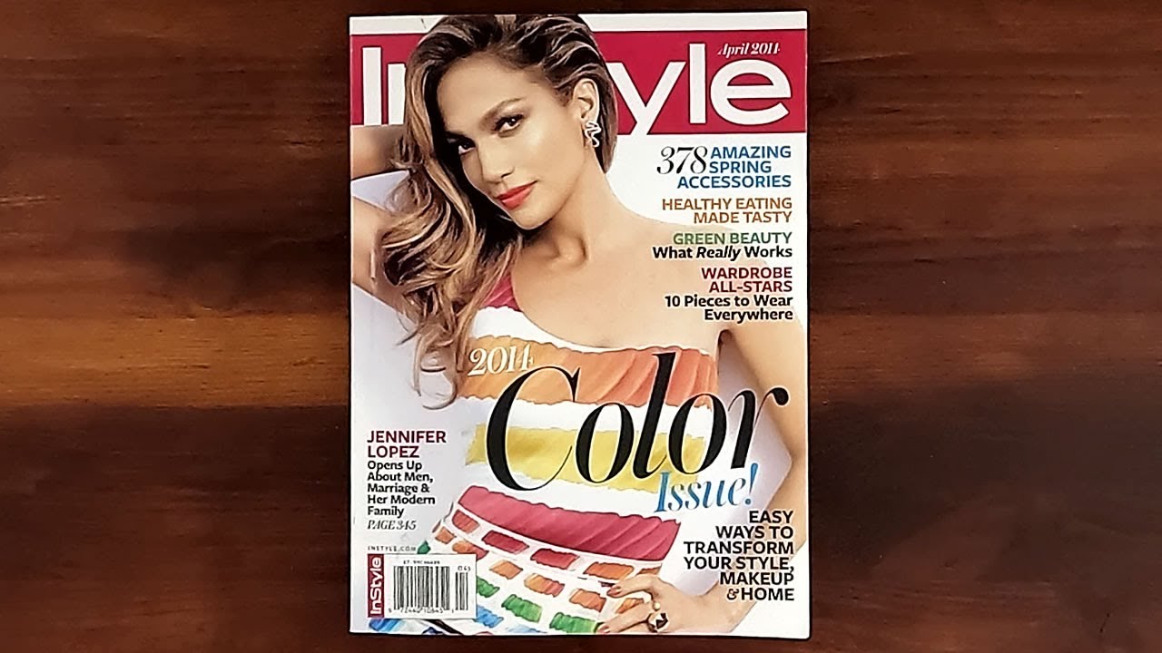 2014 April ASMR Magazine Flip Through: InStyle w Jennifer Lopez - YouTube
