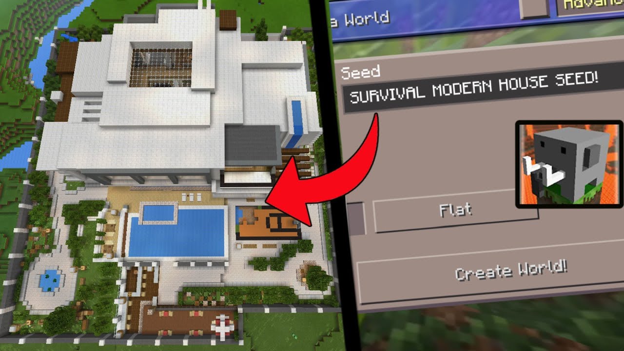 MODERN HOUSE Seed In Craftsman Building Craft (VERY BIG) - YouTube