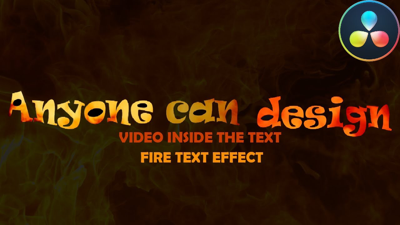 Davinci Resolve 17 Tutorial Video Inside Text Title Animation Text Effect Hindi Tutorial
