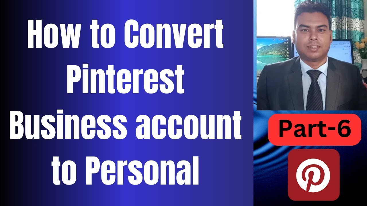 how to convert pinterest business account to personal 2024 - YouTube