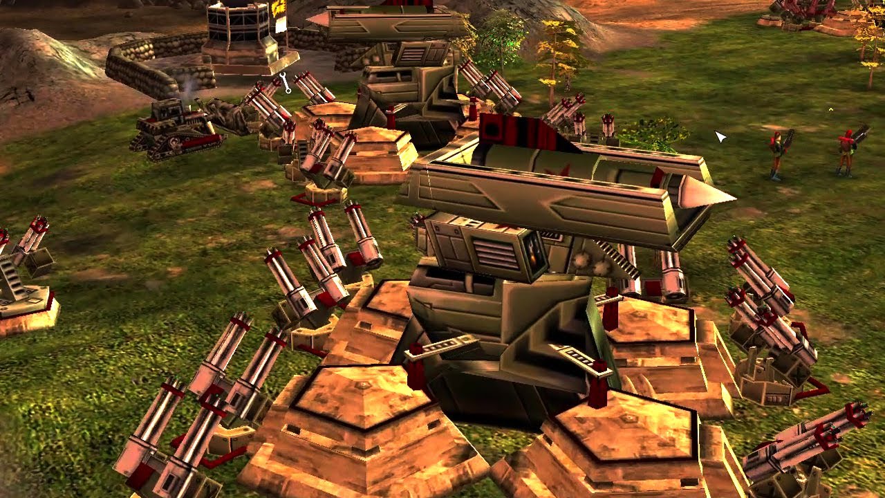 Gatling General vs GLA Truck (GIANT ROBOT EDITION v 1.002 MOD) C&C ...