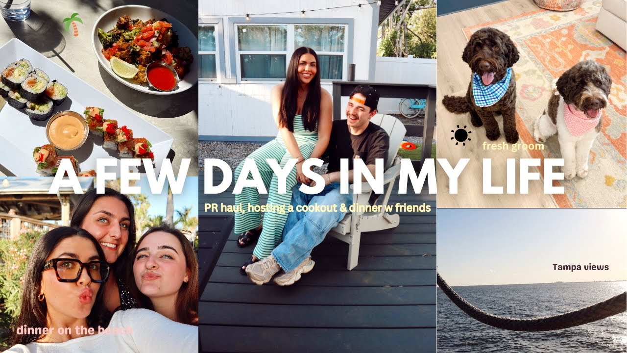 Tampa VLOG | PR haul, hosting a cookout, dinner w friends & more! ☀️🌴💙 - YouTube