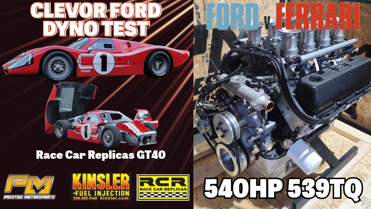 540HP Kinsler Stack Injected 427ci Clevor Dyno Test for FORD V FERRARI ...