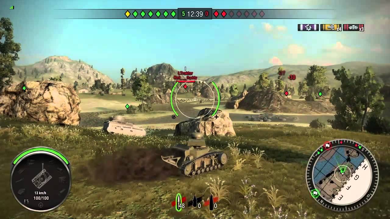 Gameplay World of Tanks [ps4] - YouTube