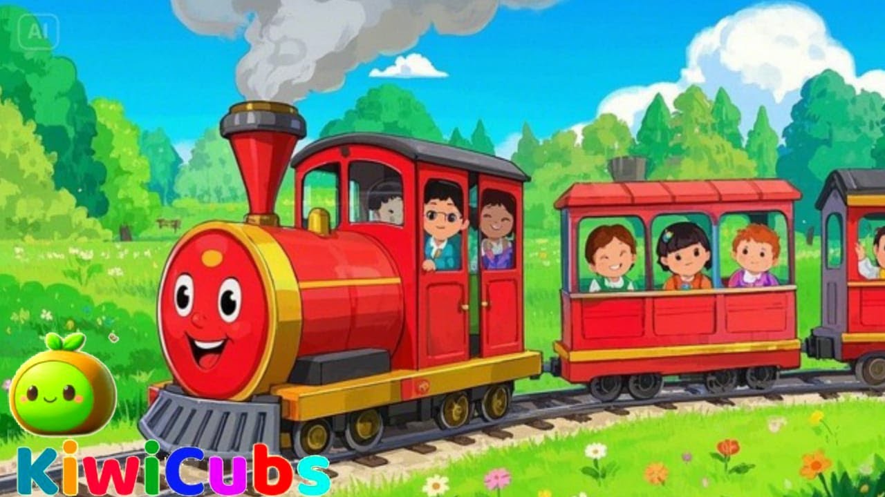 Train Song | @KiwiCubs‬ Nursery Rhymes | Kids Songs - YouTube